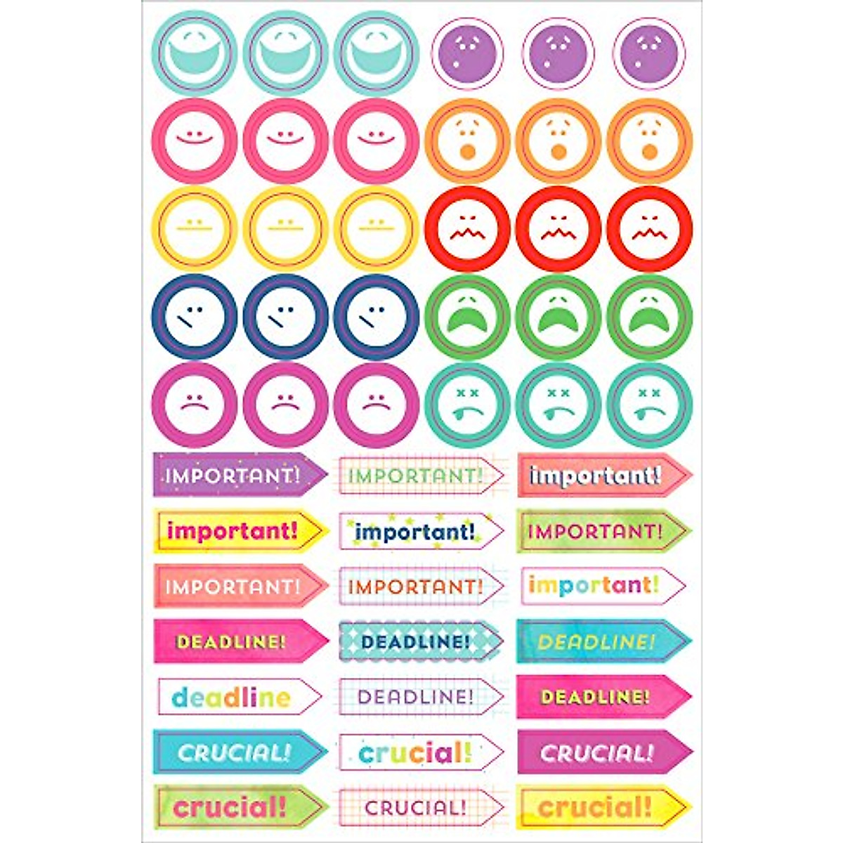 Student Planner Stickers (Set of 575 Stickers)