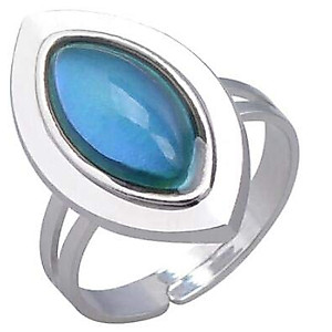 LiHan1028 16pcs Mixed Mood rings classic temperature change color mood ring lovers (Adjustable Size)