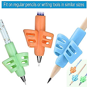Pencil Grips - JuneLsy Pencil Grips for Kids Handwriting Posture Correction Training Writing AIDS for Kids Toddler Children Special Needs (3 PCS)