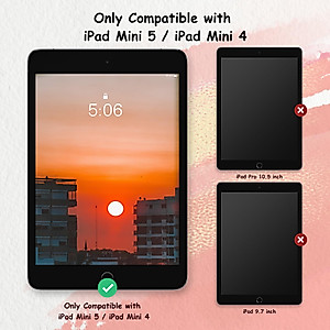 bersem 2 Pack Paperfeel Screen Protector Compatible with iPad Mini 5 (2019) & iPad Mini 4, Pencil Compatible Anti Glare With Easy Installation Kit