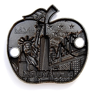 Color May Vary. Big Apple New York Souvenir Metal Fridge NY Magnet - Brooklyn Bridge,Chrysler Building,Statue of Liberty,Empire State Building NYC Metal Magnet (Pack 1)