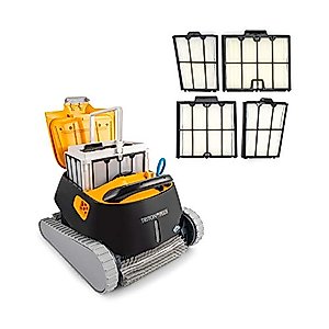 Dolphin Triton PS Plus Robotic Pool Vacuum Cleaner with Upgraded Ultra-Fine Filters and WiFi Connectivity for Hassle-Free Pool Cleaning, Ideal for Swimming Pools up to 50 Feet