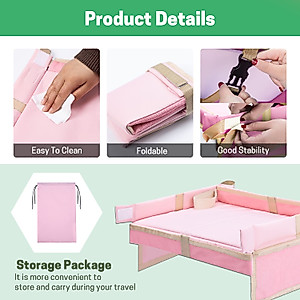 SWISSELITE Foldable Travel Tray Cover, Kids Travel Tray, Airplane Play Table Travel Placemat Tray- Used on Train Airplane Tray for Toddlers Children Unisex