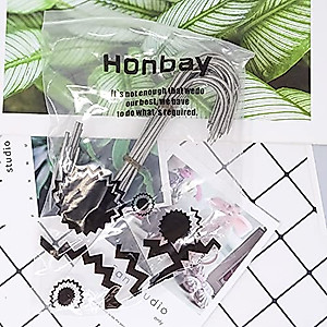 HONBAY 20PCS Stainless Steel Meat Hooks Butcher Hooks for Smoker Chicken Hunting Ribs Fish Beef Poultry Hanging Drying Grill Hook Tool (3mm, 5.5'')