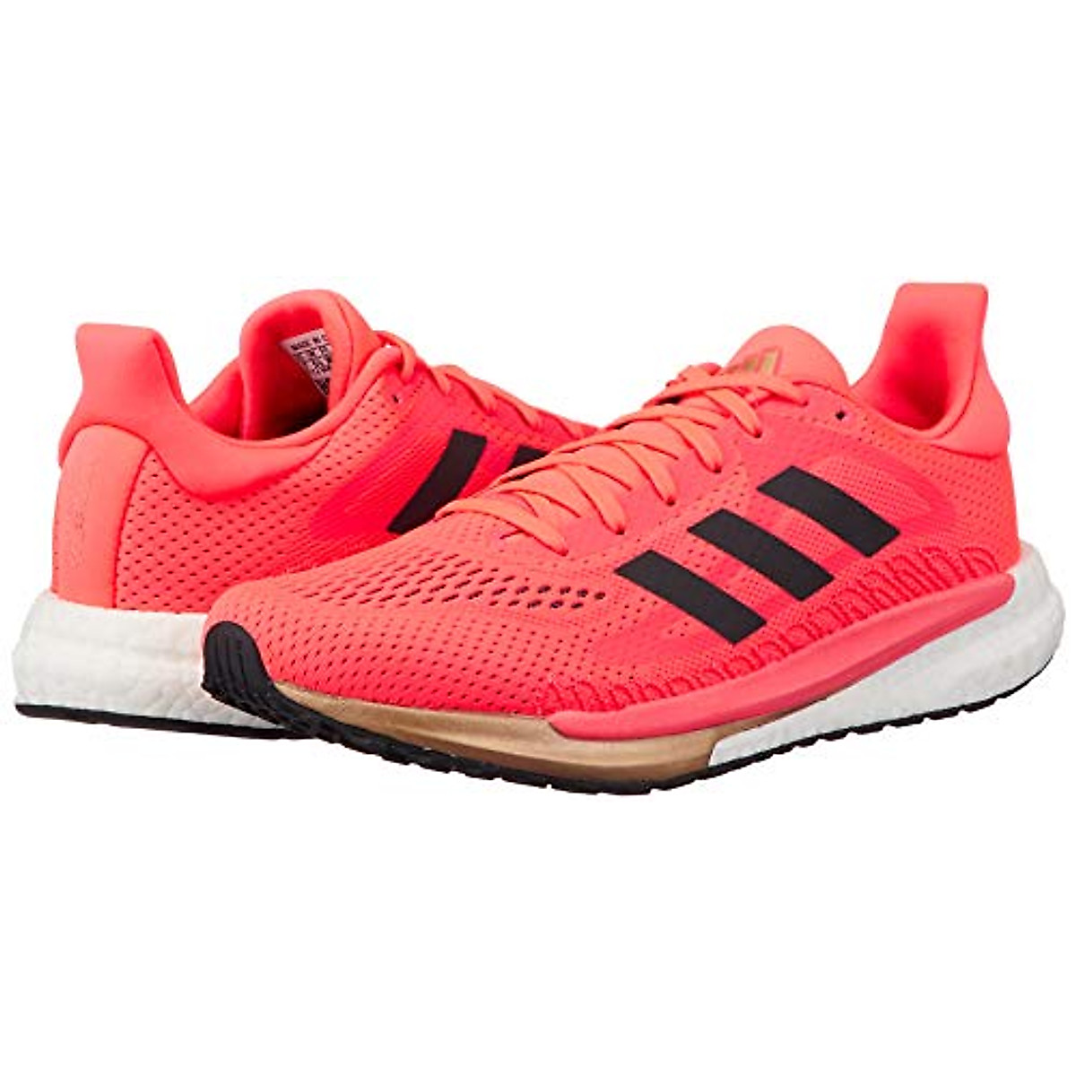 Adidas Solar Glide 3 Womens Running Trainers Sneakers (UK 8.5 US 10 EU 42 2/3, red White Black FV7258)