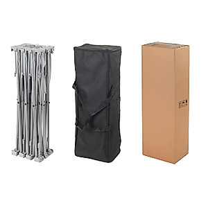 BannerBuzz, Fabric Pop Up Curved Display, Graphic with Hardware, 230 GSM, Polyester Fabric, 17 mm Pole Diameter, 1.4 mm Thick Pole, 1440 DPI Dye Sublimation Printing (10' x 8')