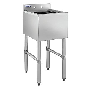 Kratos Commercial Restaurant Sink, 1 Bowl Underbar Hand Sink with Faucet - 14.5"x18.75" (29N-110)