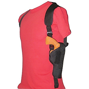 Vertical Shoulder Holster for 4" Barrel Revolver in 38 & 357 fits S&W, Ruger,Taurus Most Others