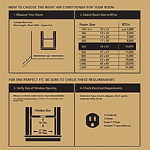 LG 10,000 BTU Window Air Conditioner, Cools 450 Sq.Ft. (18' x 25' Room Size), Quiet Operation, Electronic Control with Remote, 3 Cooling & Fan Speeds, Energy Star, Auto Restart, 115V, White