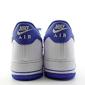 Nike Men's Air Force 1 '07 An20 Basketball Shoe, White/Medium Blue, 9