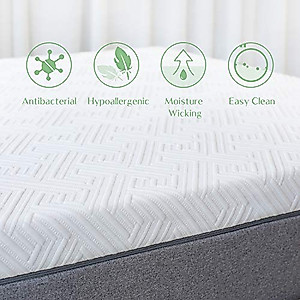 Novilla 8-Inch Gel Memory Foam Queen Size Mattress for Pressure Relief, Enhanced Support & Plush Comfort, Queen Mattress in a Box, Bliss