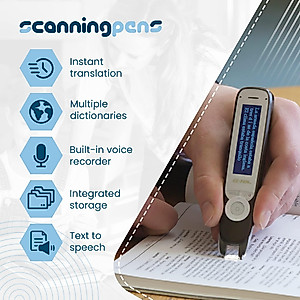 C Pen Text to Speech LingoPen - OCR Scanning Device for Reading, Literacy & Learning | 20+ Built in Dictionaries | Assistive Tool for Dyslexia & Learning Differences | Tests, Meetings, Language Study