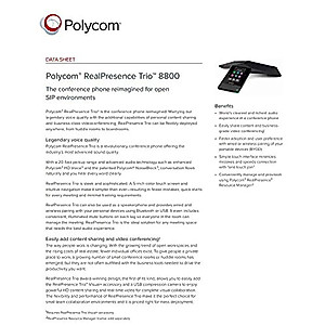 Polycom 2200-66070-001 RealPresence Trio 8800 Conference VoIP phone BT Interface