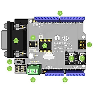 CAN-BUS Shield Compatible with Arduino and Seeeduino