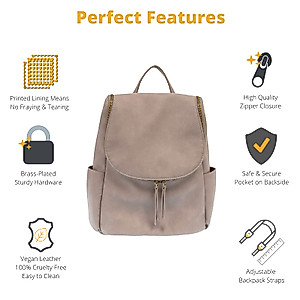Joy Susan Kerri Side-Pocket Backpack: Womens/Vegan One Size