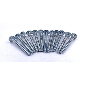 M4-0.7 X 50MM, 2" Phillips/Slotted Truss Head Machine Screws Zinc Plated - 12 Pack