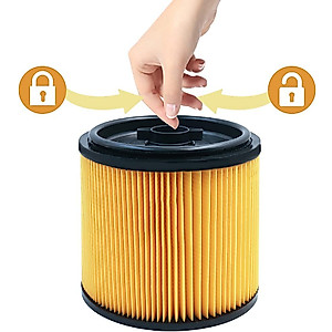 Replacement Filter for Vacmaster Standard Cartidge Filter & Retainer 2pcs