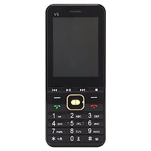 PUSOKEI V6 2G GSM Unlocked Cell Phone,2000mAh battery Long Standby Seniors Cell Phone,2.8in HD Screen Four Cards Four Standbys Cellphone for Elderly and Kids(black)