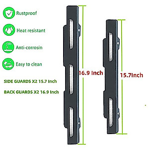 Wind Guards for Blackstone 36 Inch Griddle, Blackstone Griddle Accessories, Stainless Steel Magnetic Wind Screen, Compatible with Rear Grease Cup, Hood and Side Shelf, Gas Saving, Grilling Gifts