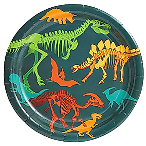 144 Piece Rawr Dinosaur Birthday Party Supplies, Dino Dinnerware Set with Plates, Napkins, Cups, and Cutlery (24 Guests)