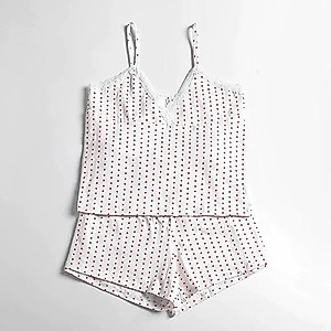 Sexy Two Piece Outfits for Women Y2k Clothing Summer Floral Pajamas Short Suit 2 Piece Outfit Brandy Melville Tank Top Shorts Set
