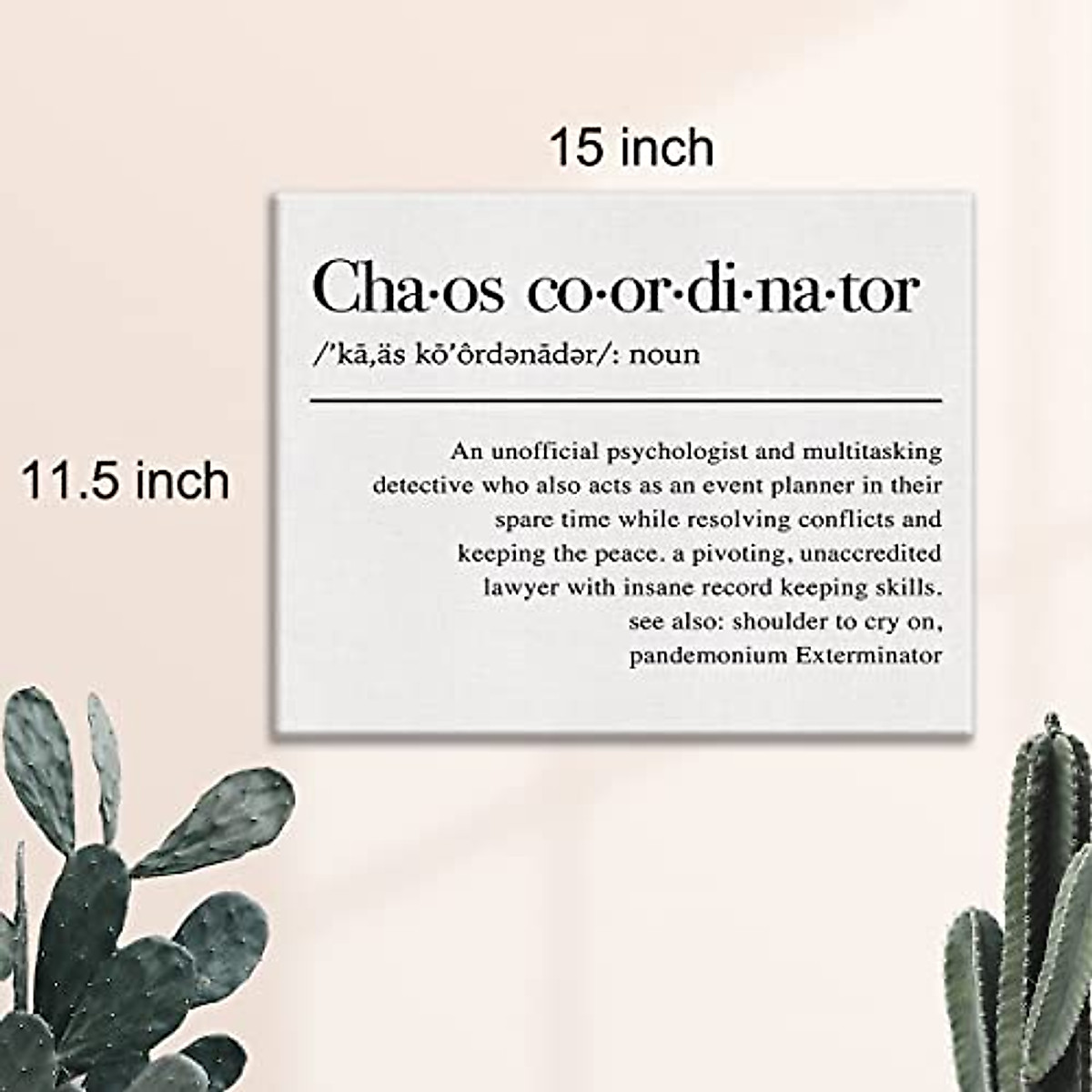 Office Wall Art Canvas Print Administrative Assistant Manager Director Poster Framed Artwork Painting for Office Home Wall & Tabletop Decor