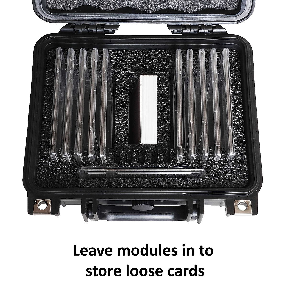 Case Club 31-16 Graded Card Slab Collector Case - Slotted Storage Fits 16+ Slabs, 134 Sleeves, 536 Loose Cards - Travel Case fits Pokemon & Sports Trading Graded Slabs - Waterproof - Heavy Duty