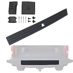CHEDA Step Tailgate Molding Trim, Compatible with 2015-2019 Ford F-150, Flexible Flex Cap Mad w/Release Button (Will Not Fit Super Duty)