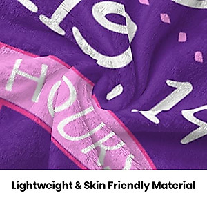 Jnufoju 25th Birthday Gifts for Women - 25th Birthday Decorations for Women - 25th Birthday Gift Flannel Throw Blanket 60 x 50 Inch - Best Gifts for 25 Year Old Woman - Gift for 25 Year Old Female