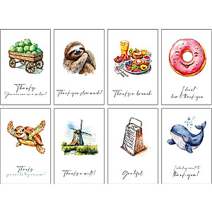 the lazy panda card company All my Puns are Intended - 30 Too Punny Thank You Cards with Envelopes (Too Punny Thank You Cards)