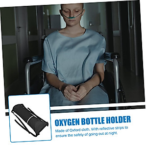 GLEAVI Pack Wheelchair Oxygen Bottle Bag Hanging Storage Bag Oxygen Tank Shoulder Bag Roller Chair Oxygen Cylinders Pouch Oxygen Tank Holder Oxygen Tank Bag Portable Bracket Oxford Cloth