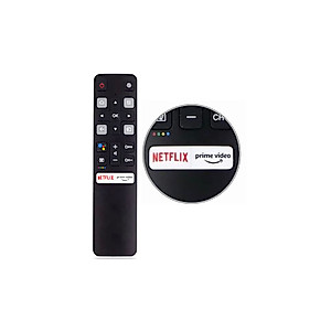 Remote RC802V FNR2 Fit for TCL Android 4K Smart TV 40S334 50S434 55S434 75S434 40S330 70S430 32S334 55S435 50S435 43S434 32S6500A 65P8S 65P8 49S6800FS 32S6500S 32A325 [NO Voice Function]