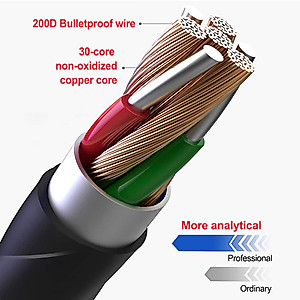 Wired Earbuds in Ear Headphones with Microphone, 3.5mm in-Ear Headset Earphones, Volume Control Sport Gaming Headset for iPhone Xiaomi Samsung Huawei, Computer, Laptop, PC (Black)