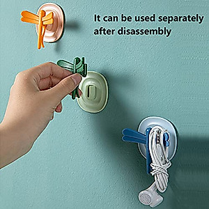 Defrko Multifunction Wall Hooks, Reusable Dragonfly Seamless Adhesive Holders, Decorative Hooks for Coat Towel Waterproof Bathroom Kitchen Hanging Heavy Duty, 4 Pcs