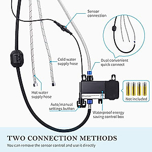 Touchless Kitchen Faucet, Himimi Brushed Nickel Kitchen Faucet with Pull Down Sprayer, Single Handle and Dual Sensors Smart Faucet for Kitchen Sink, Stainless Steel Kitchen Faucet, Anti-Fingerprint