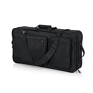 Gator Club Series DJ Backpack with Adjustable Interior and Bright Orange Lining Fits 27" Controllers (G-CLUB-CONTROL-27BP)