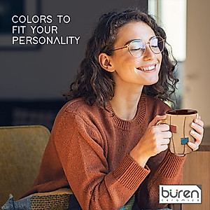 12 Piece Coffee Mugs Set of 4 - Ceramic Coffee Cups With Saucers and Spoons in Handle, Microwave and Dishwasher Safe - Great for Gifting