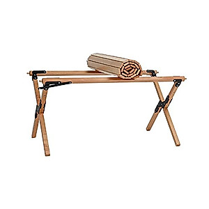 DOUBAO Outdoor Egg Roll Table Portable Folding Table Camping Home Self Driving Tour Solid Wood Barbecue Picnic Table