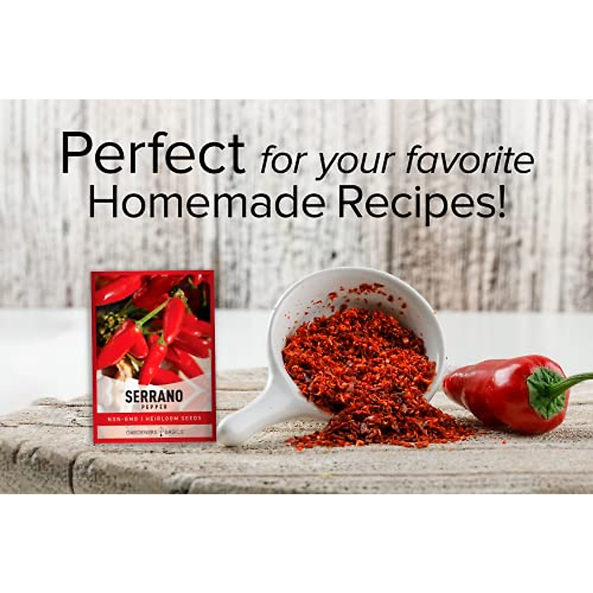 Serrano Pepper Seeds for Planting Heirloom Non-GMO Ancho Peppers Plant Seeds for Home Garden Vegetables Makes a Great Gift for Gardening by Gardeners Basics