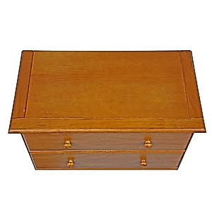 Copper Grove Palace Imports 100% Solid Wood 5-Drawer Chest with Metal or Wooden Knobs Honey Pine Stained Light Wood