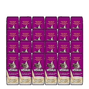 WHISKAS CATMILK PLUS Drink for Cats and Kittens 6.75 Fl Ounces, 24 Count