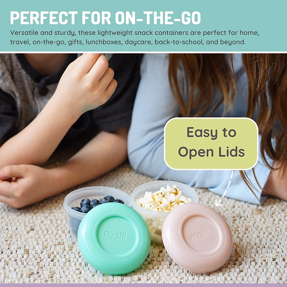 melii Nesting Food Storage Containers, 6 oz - Pack of 6