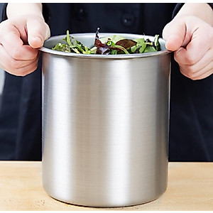 Soro Essentials- 3.5 qt. Stainless Steel Bain Marie- Food Warmer Pot Perfect for Stews Soups Salad Dressings Sauces Buffet Burners and Steam Tables for Home Catering Banquets Restaurant Events