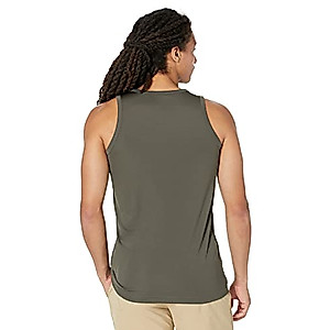 adidas Men's Heathered Tank Top, Utility Grey, Large
