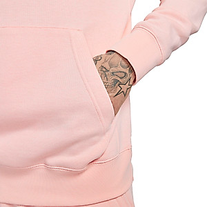 Nike Sportswear Club Fleece Men's Graphic Pullover Hoodie Size- Large Light Pink/White