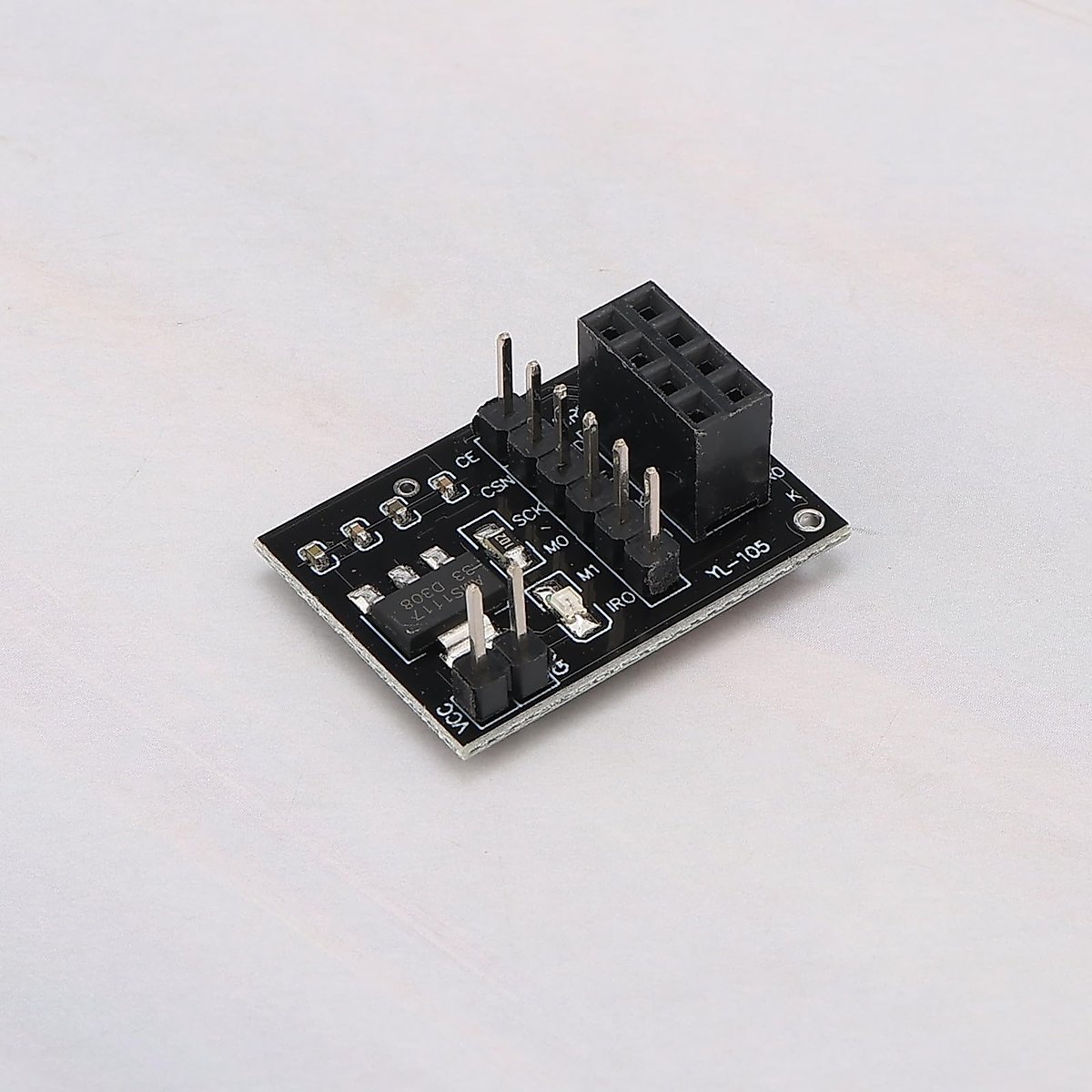 Black Socket Adapter Board for 8PIN NRF24L01 Wireless Module Pack of 5