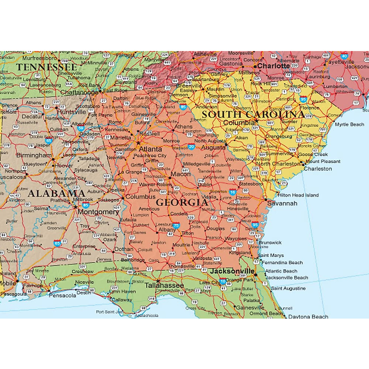 24x36 World and USA Classic Premier 3D Two Wall Map Set (Laminated)
