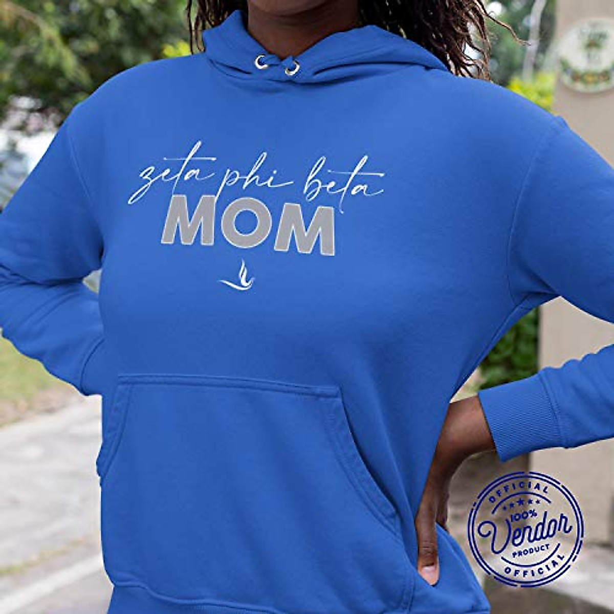 Bad Bananas Zeta Phi Beta Sorority Paraphernalia - Zeta Phi Beta Mom - Hooded Sweatshirt (Hoodie) - Royal XX-Large