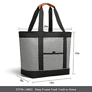 TIIOCTI Insulated Cooler Bag reusable grocery tote bags Transport Large lunch box for women Cold Or Hot Food Apply to Delivery Bag Travel Picnic