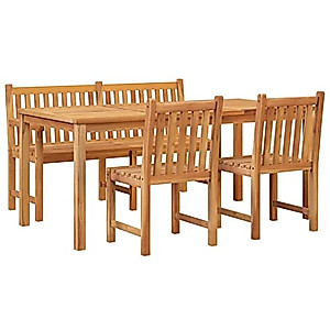 WFAUIBR Dining Set 4 Piece Patio ，Lawn Chairs Set ，Full Set of Family Gathering Tables，for Deck, Pool Side, Bedroom, Living Room, Coffee Shop，Porch Garden，70.9" x 35.4" x 30.3"